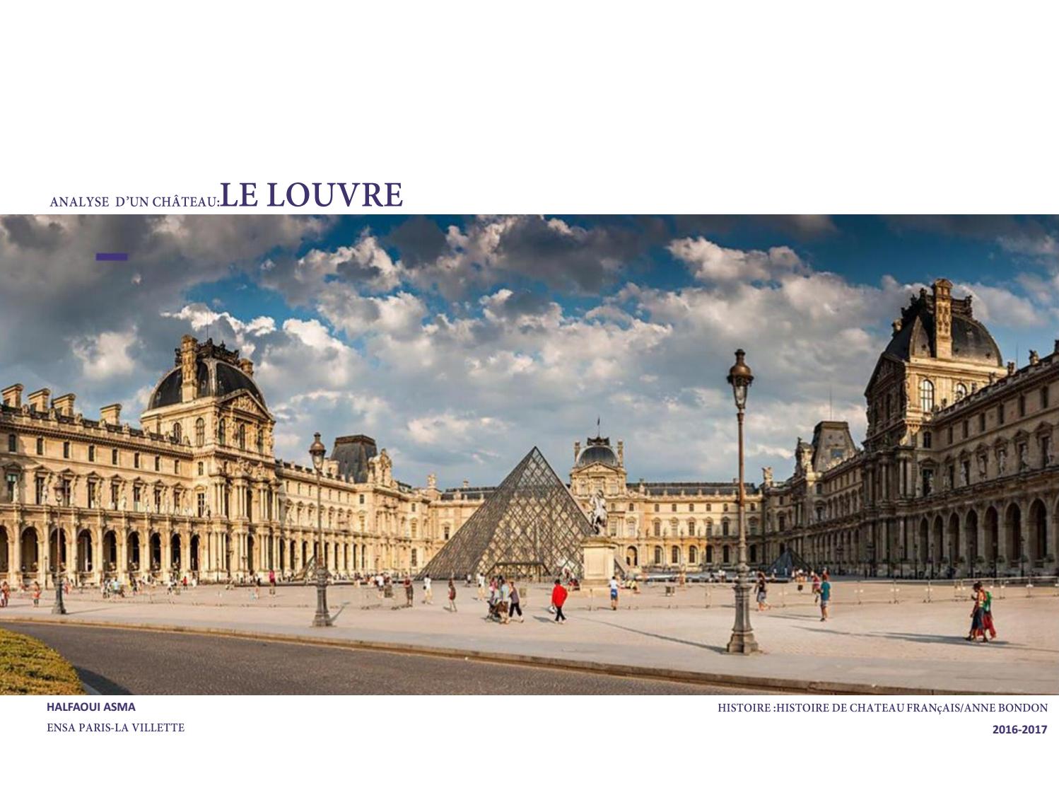 Analyse d'un Château:LE LOUVRE by Halfaoui Asma - Issuu