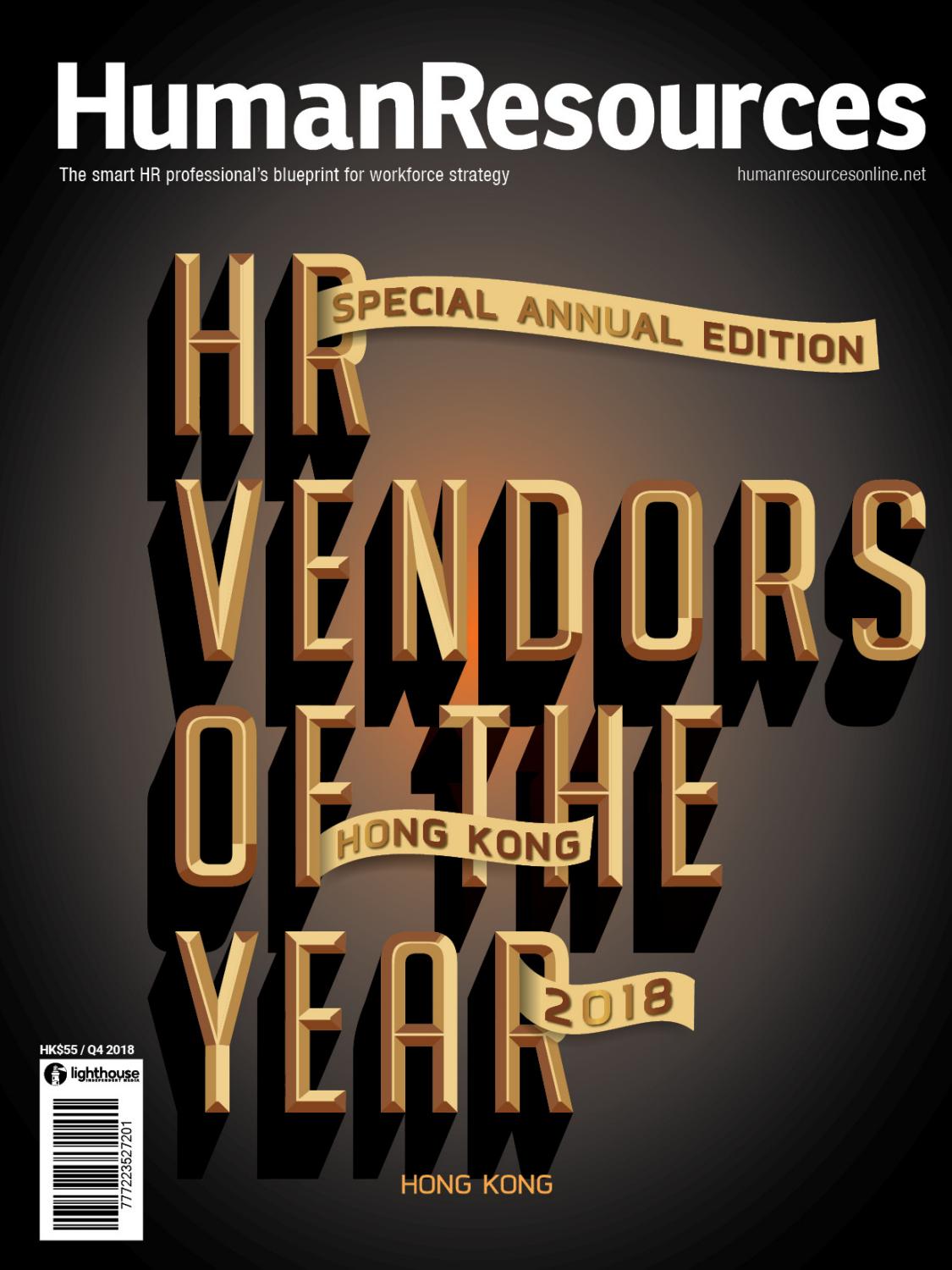 Human Resources magazine, Hong Kong, Vendors of the Year 2018 by Human ...