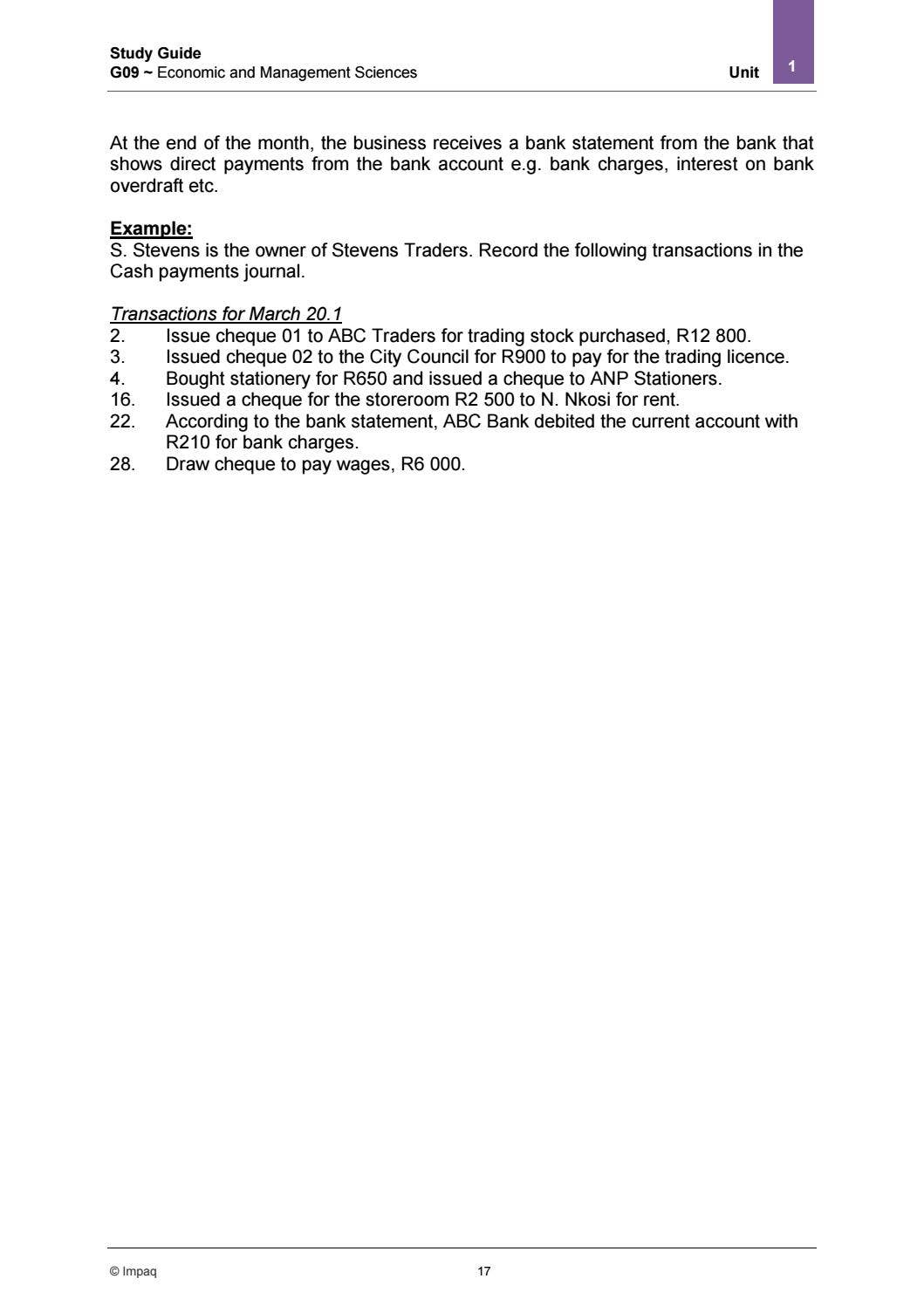 Gr 9-Economic and Management Sciences-Study Guide by Impaq - Issuu