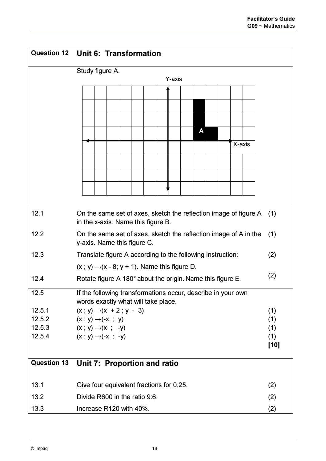 Gr 9-Mathematics-Facilitator's Guide by Impaq - Issuu