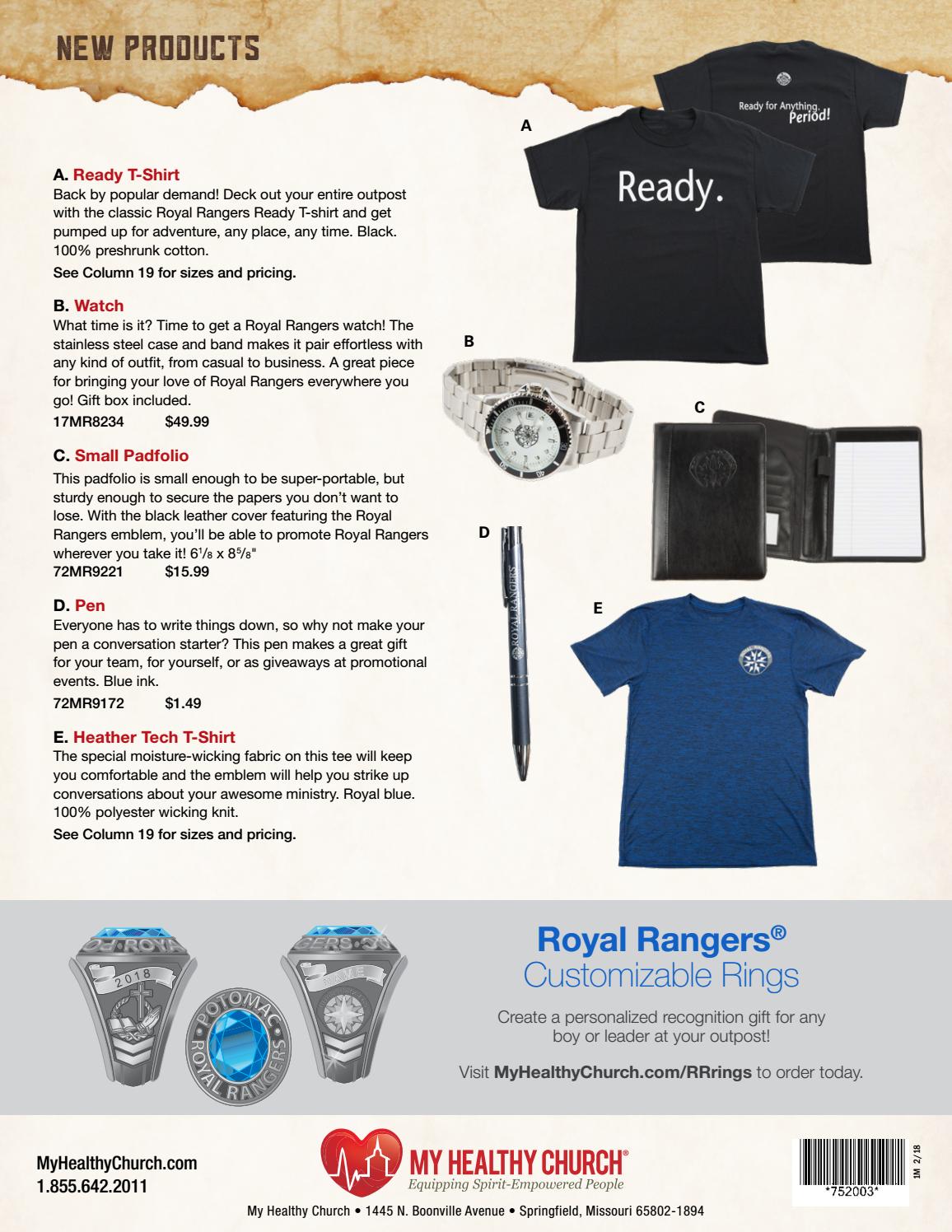 Royal Rangers Order Form 2018-2019 by My Healthy Church - Issuu