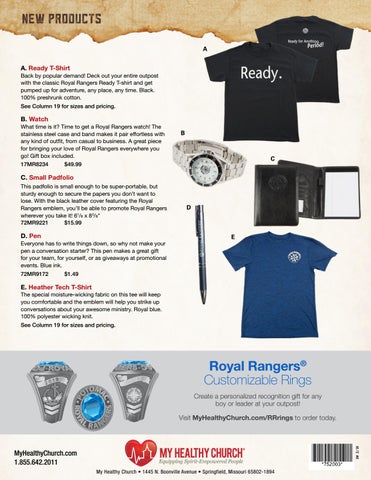 Royal Rangers Order Form 2018-2019 by My Healthy Church - Issuu