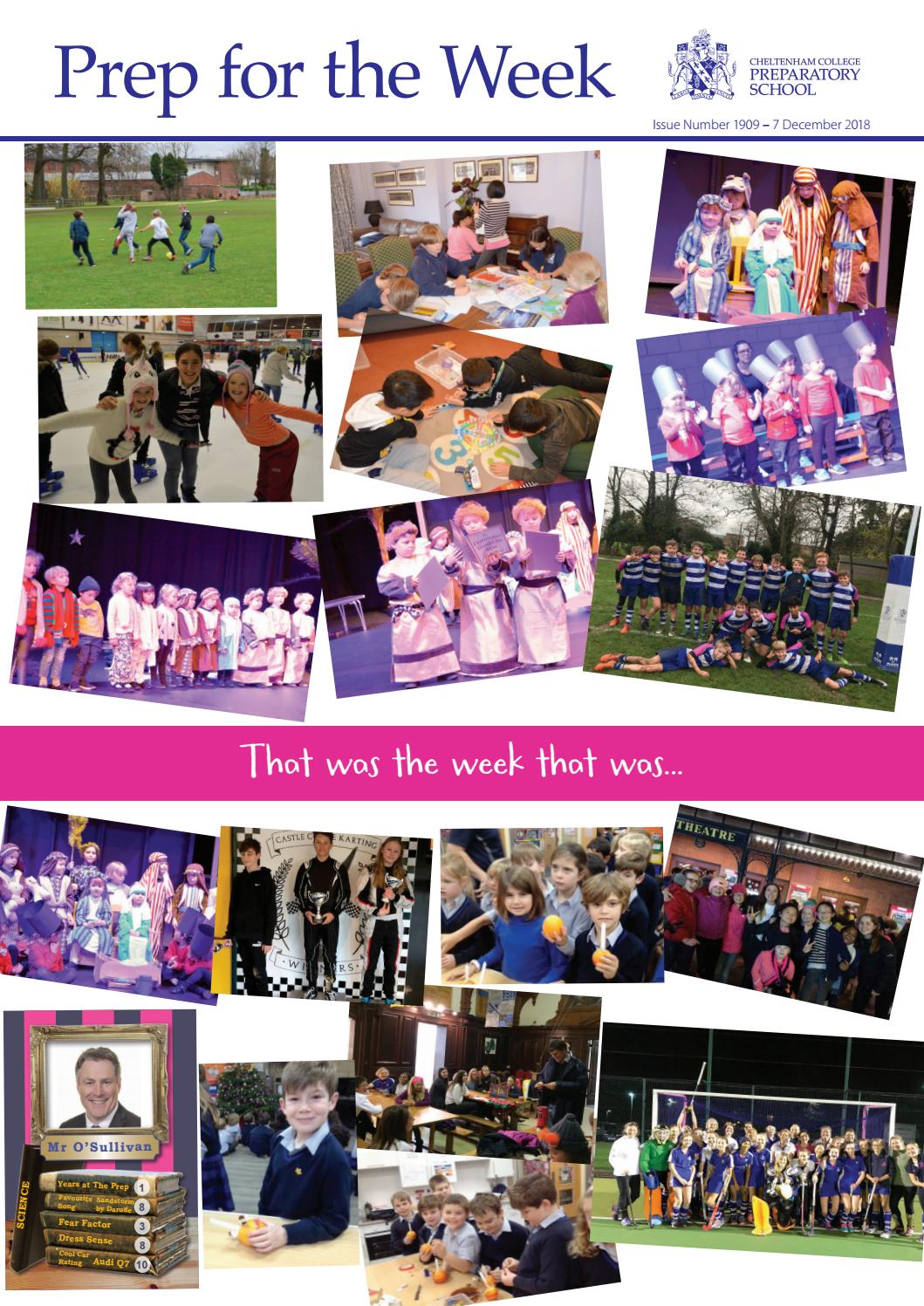 Prep for the Week - Week 14 by Cheltenham College - Issuu