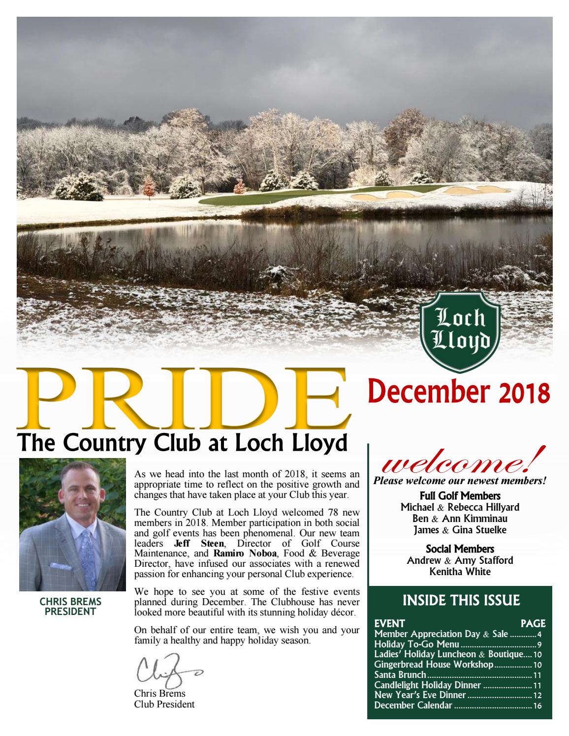 December 2018 at The Country Club at Loch Lloyd by Loch Lloyd Country ...