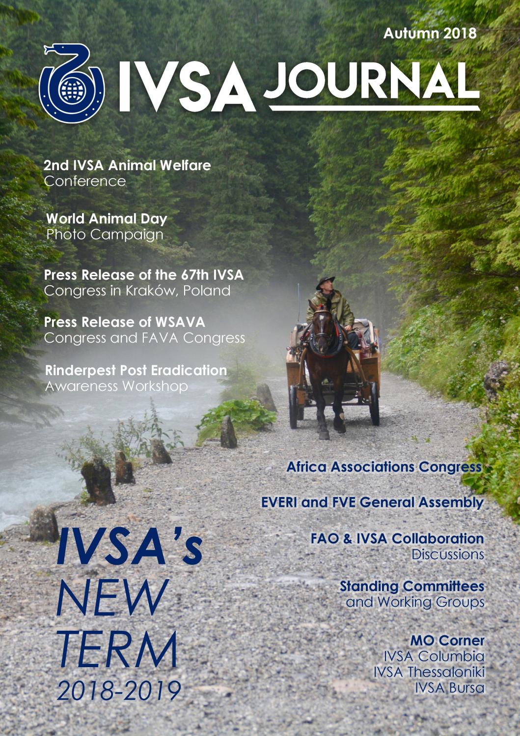 IVSA Journal - Autumn 2018 by International Veterinary Students ...