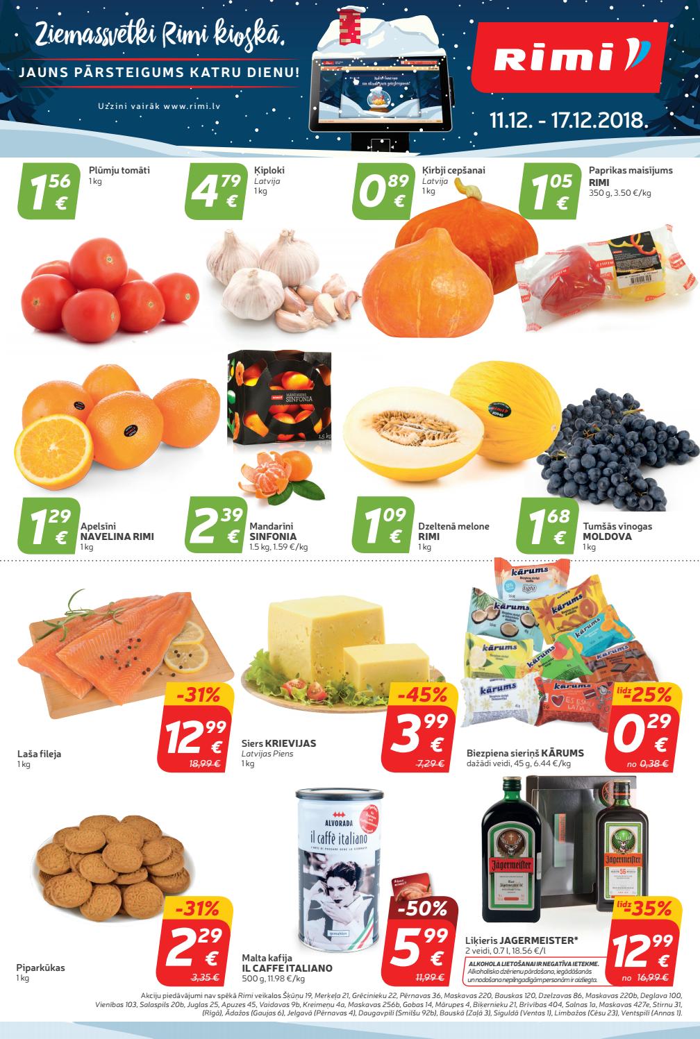 Rimi supermārketu un hipermārketu piedāvājums. 11.12. - 17.12.2018. by ...