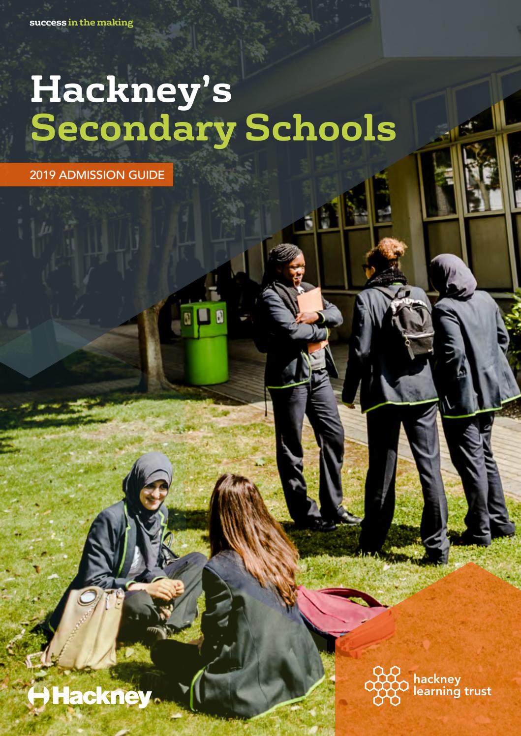 Hackney's Secondary Schools 2019 Admissions Guide by ClaptonGirls - Issuu