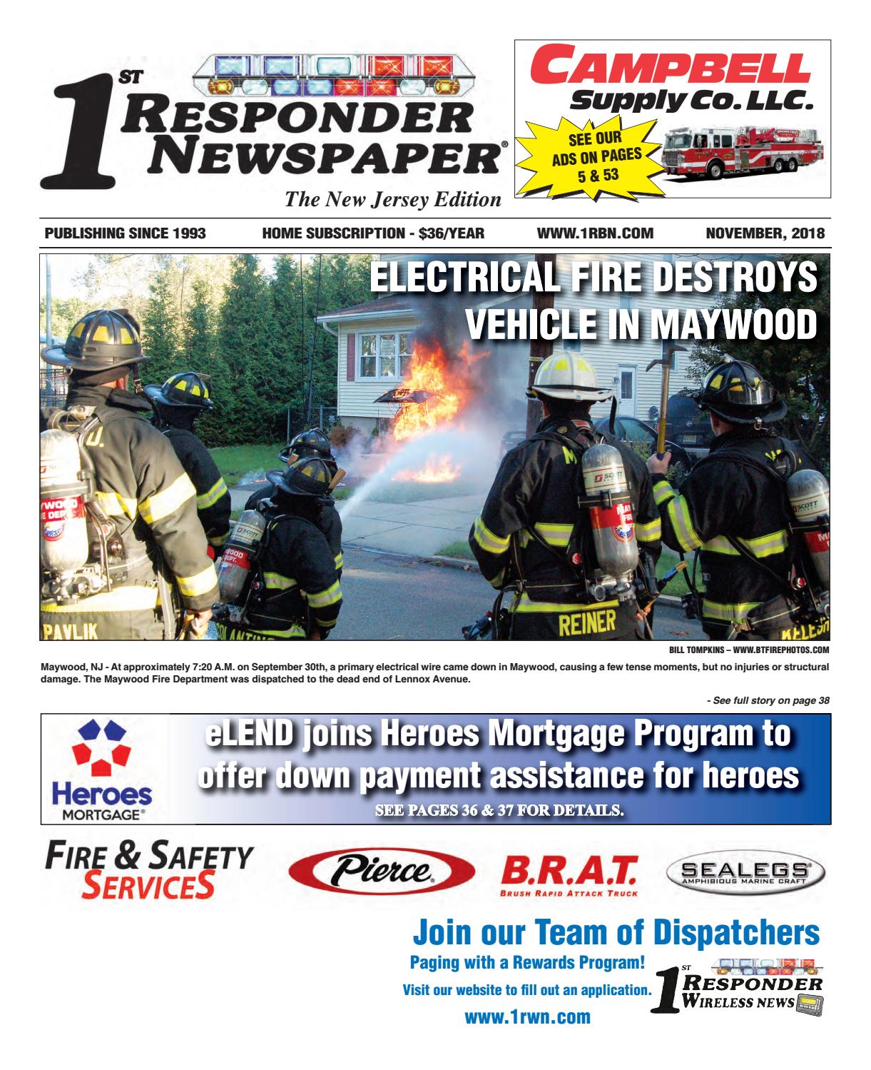 1st Responder News New Jersey November Edition by Belsito ...