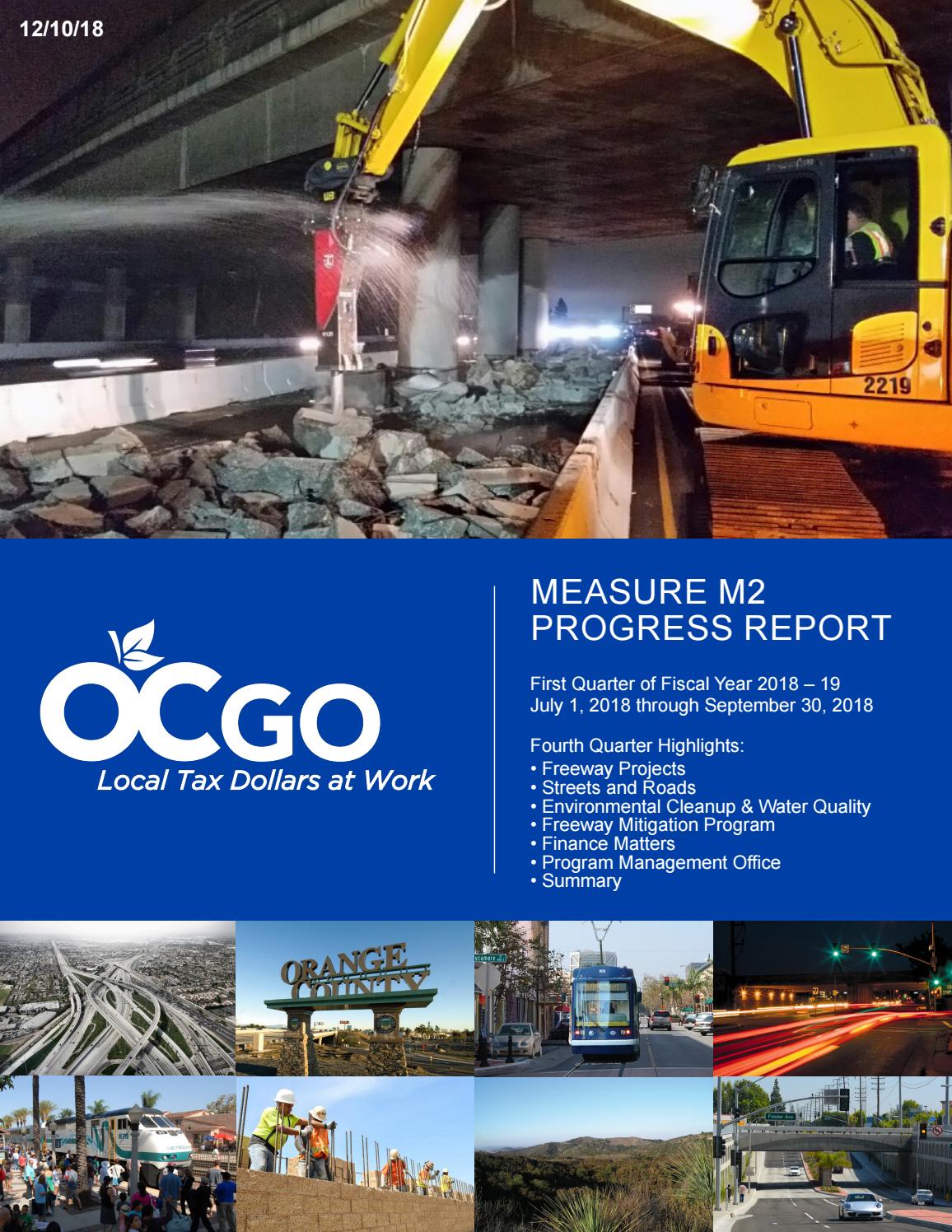 FY18-19 Q1 OC Go Progress Report by OCTA - Issuu