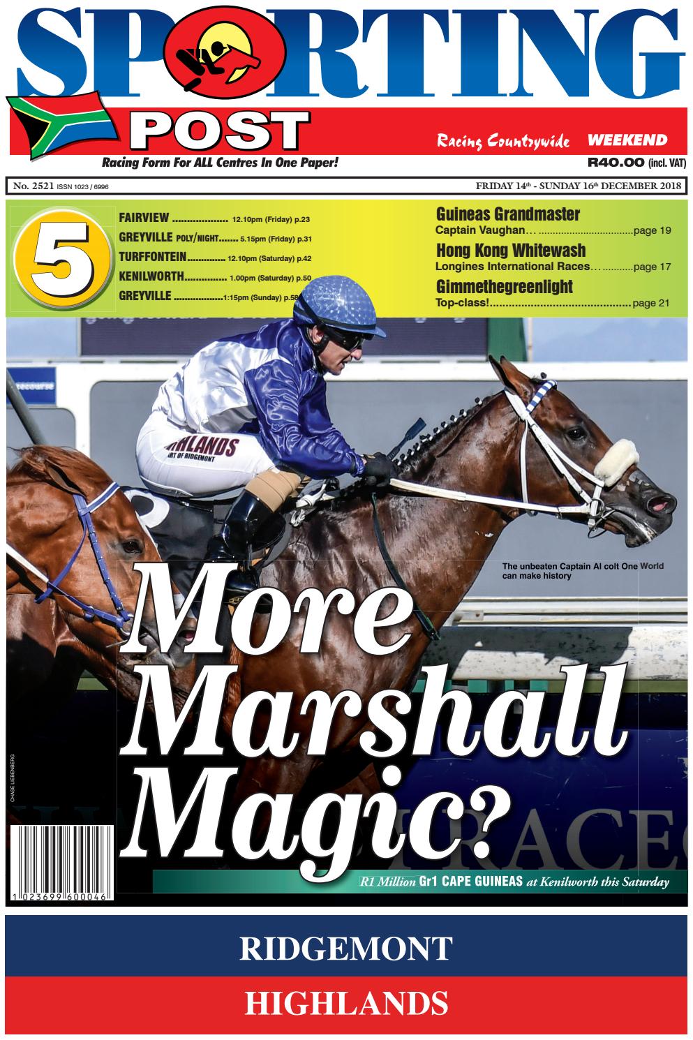 14-16 Dec #2521 Sporting Post by Sporting Post - Issuu