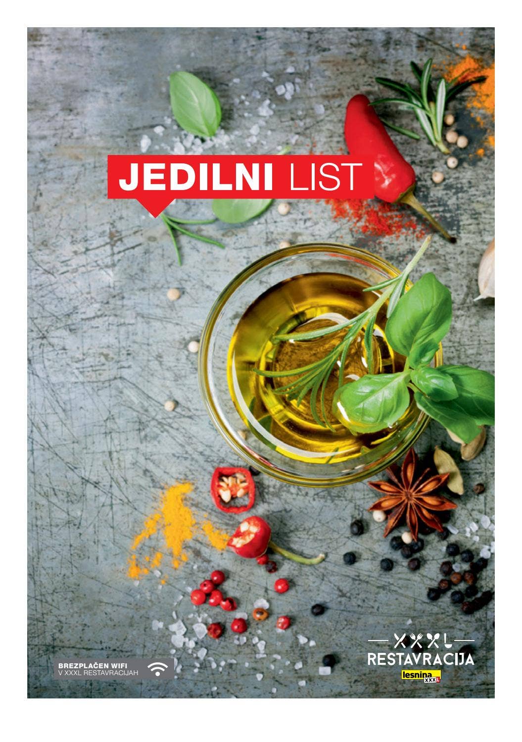Letni jedilni list XXXL restavracij by Lesnina XXXL Slovenija - Issuu