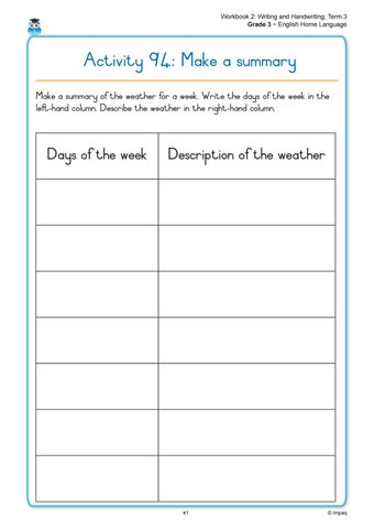 Gr 3-English Home Language-Workbook 5 by Impaq - Issuu