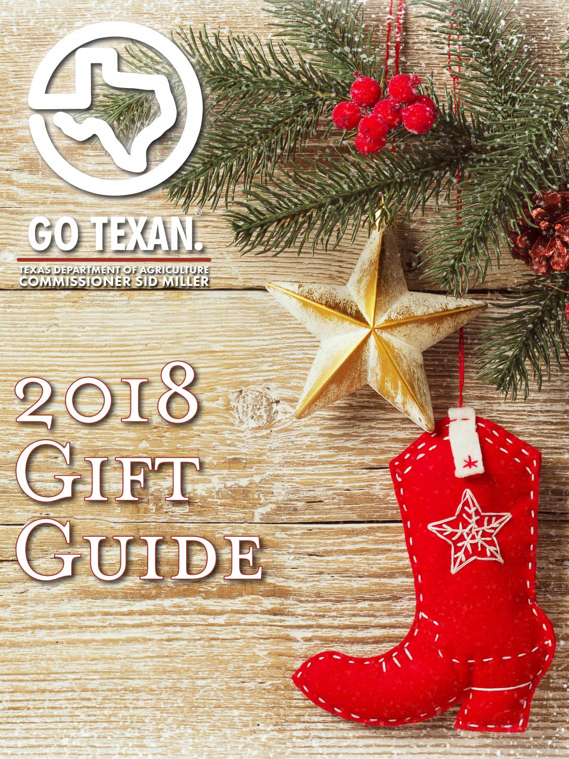 2018 GO TEXAN Holiday Gift Guide by GO TEXAN - Issuu