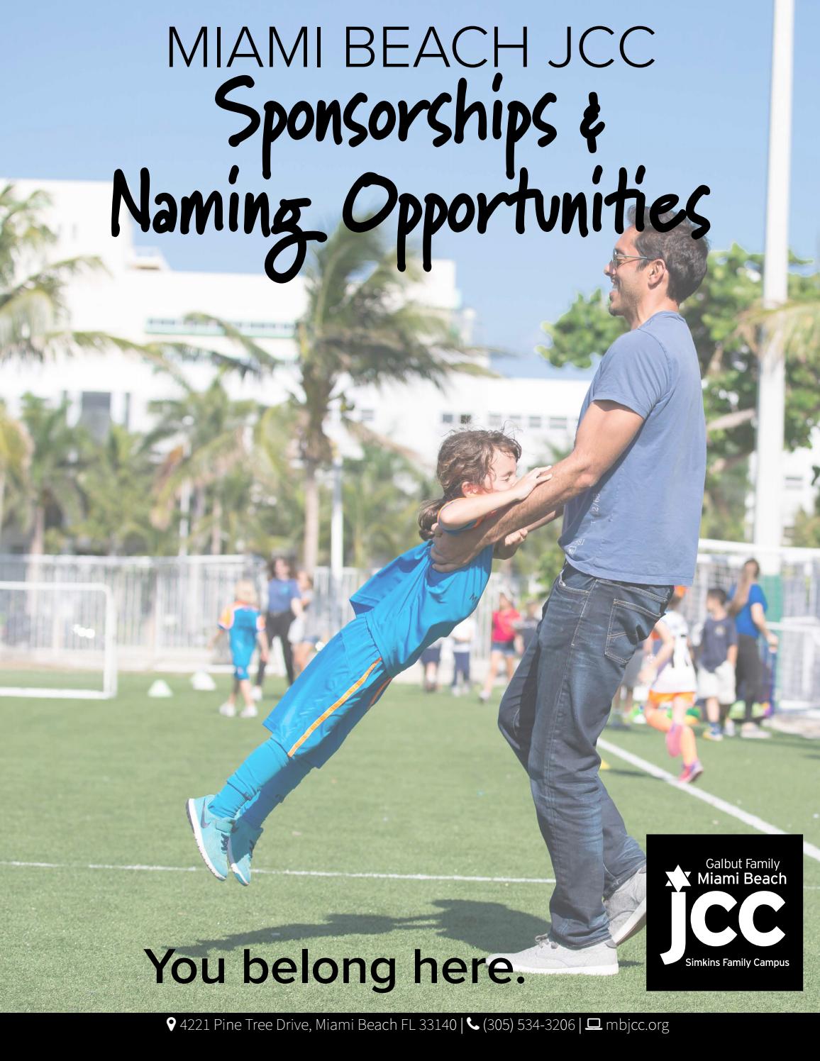 Miami Beach JCC Sponsorship & Naming Opportunities by Miami Beach JCC ...