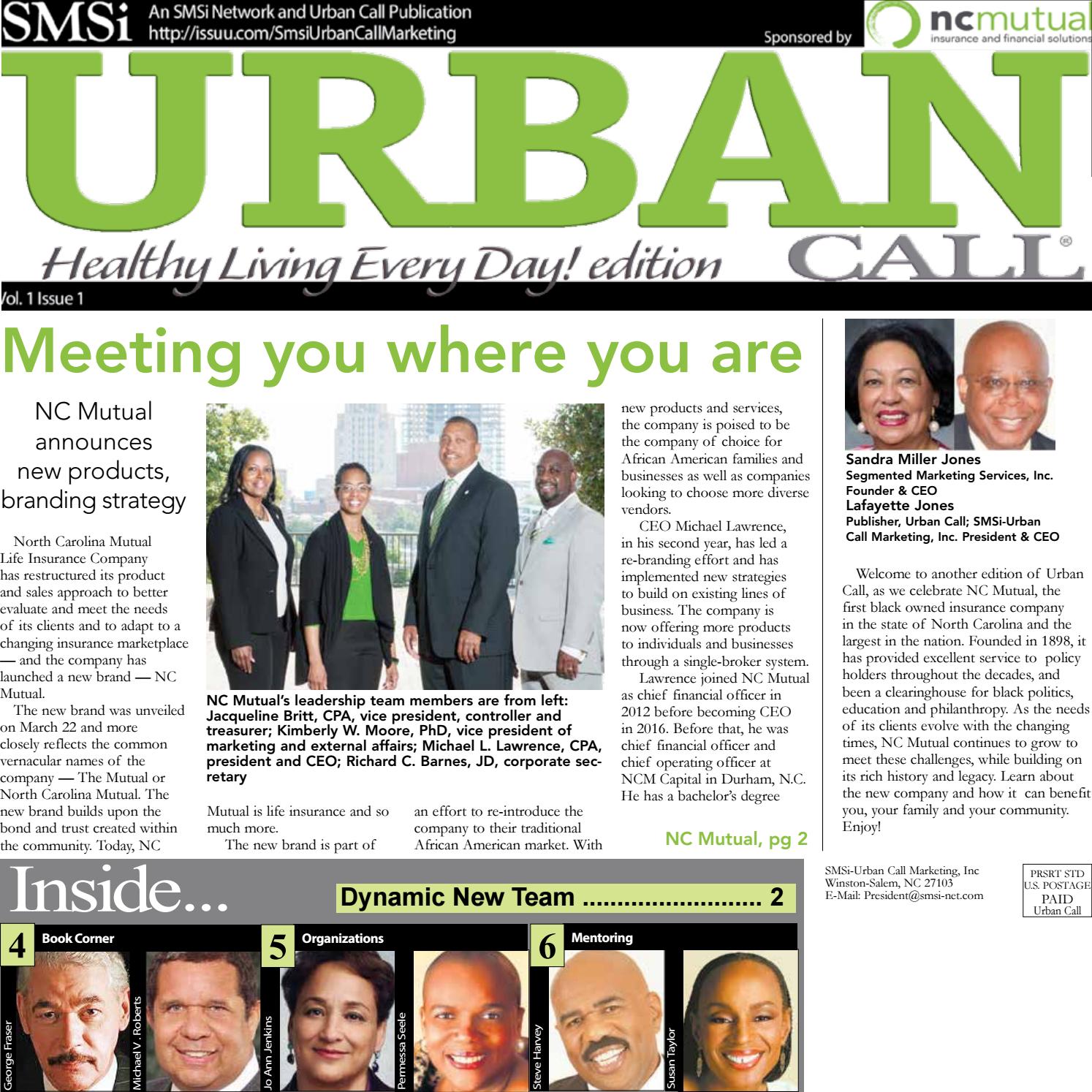 Urban Call: North Carolina Mutual Insurance by SMSi-Urban Call ...