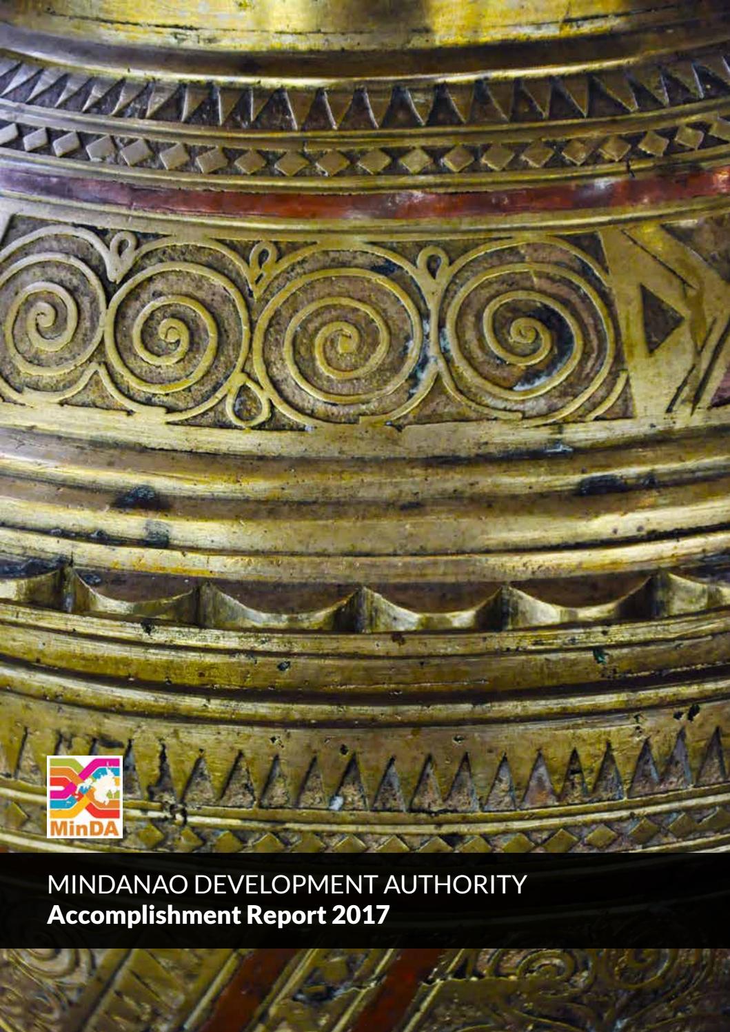 MinDA Accomplishment Report 2017 by Mindanao Development Authority - Issuu