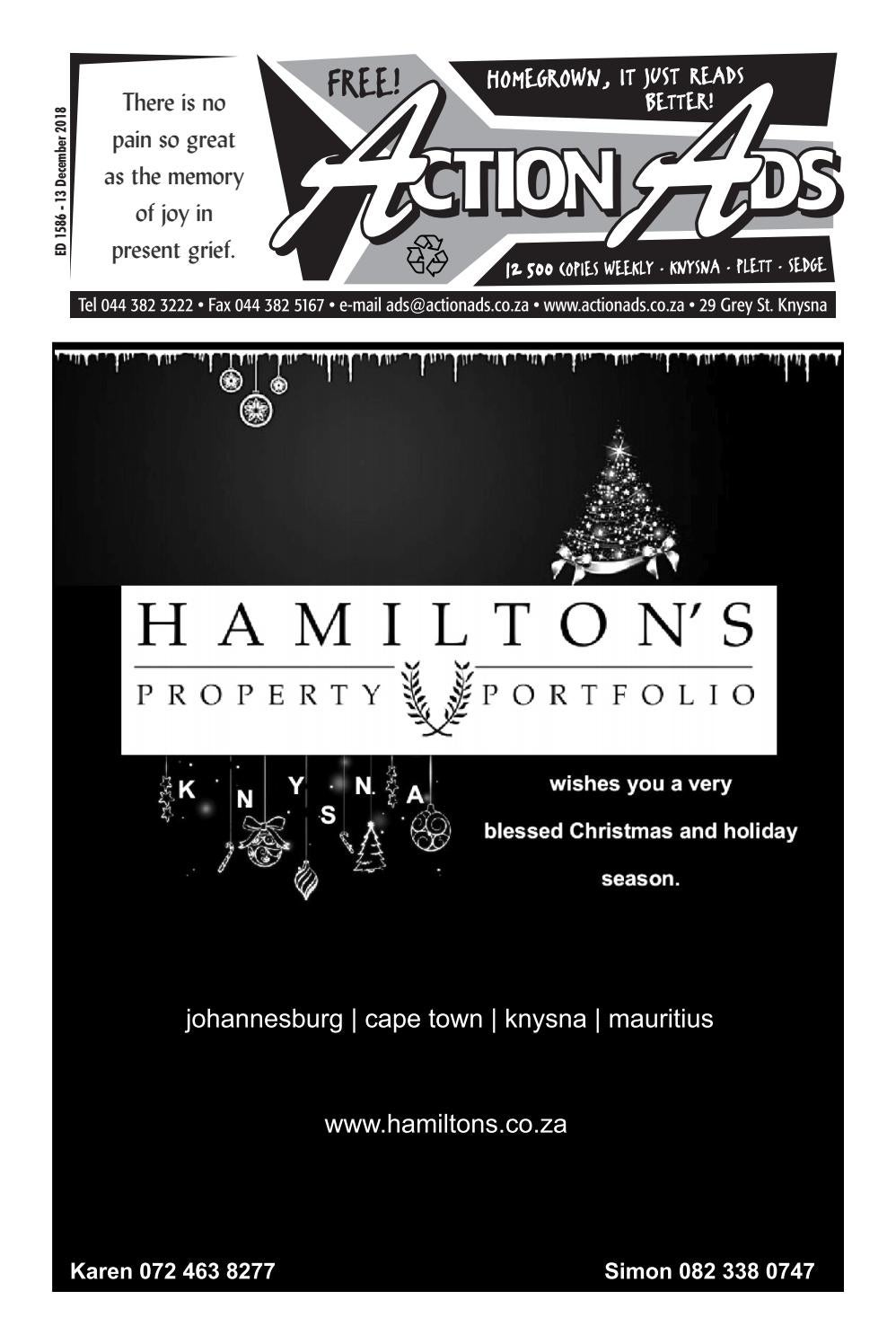 Edition 1586 - 13 December 2018 by Action Ads - Issuu