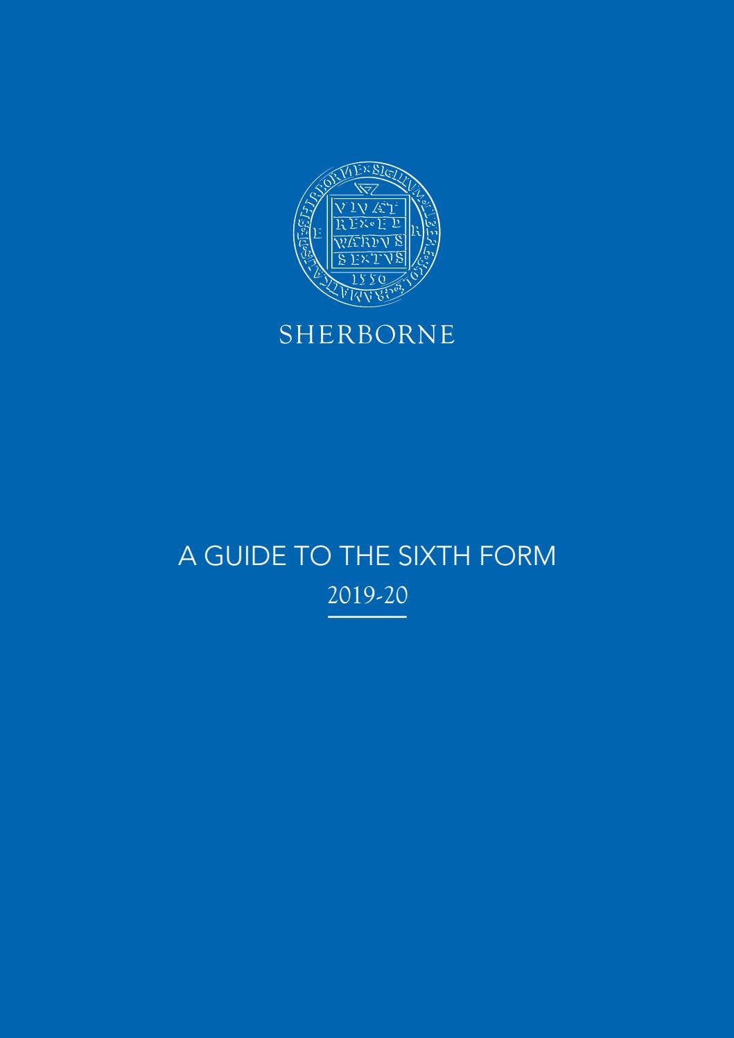A Guide to the Sixth Form 2019-20 by Sherborne Boys - Issuu