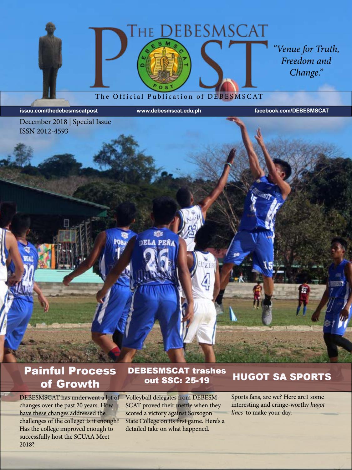 The DEBESMSCAT Post (SCUAA 2018 Edition) by The DEBESMSCAT Post - Issuu