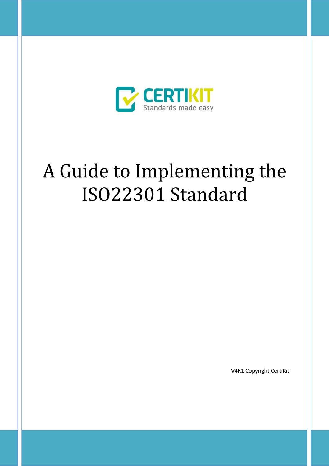 CERTIKIT - A Guide to Implementing ISO22301 by CertiKit Limited - Issuu