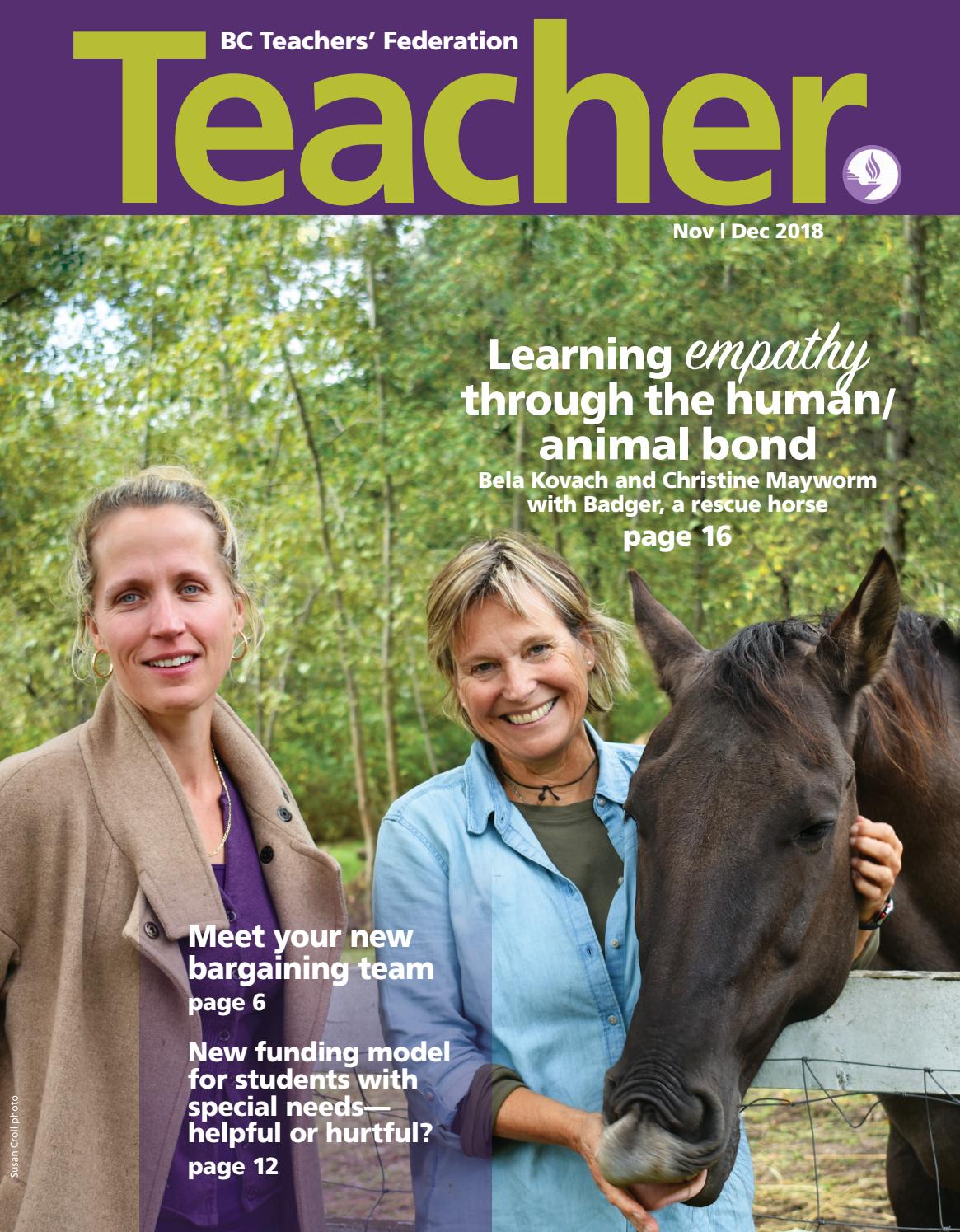 Teacher Magazine Nov/Dec 2018 by BC Teachers' Federation - Issuu