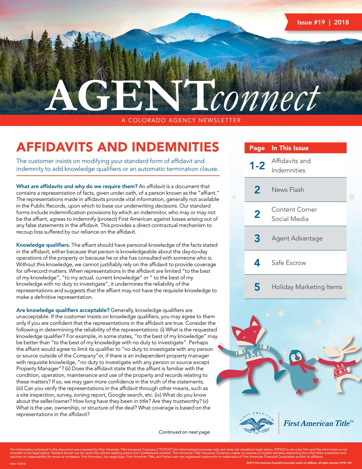 AGENTconnect by First American Title - Agency Division - Issuu