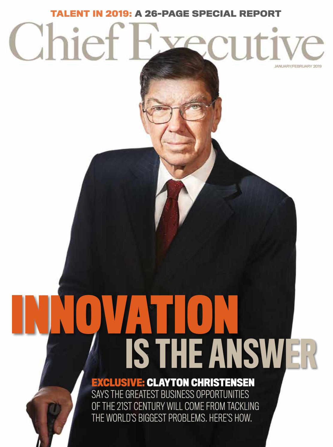 January/February 2019 Chief Executive Magazine by Chief Executive Group ...