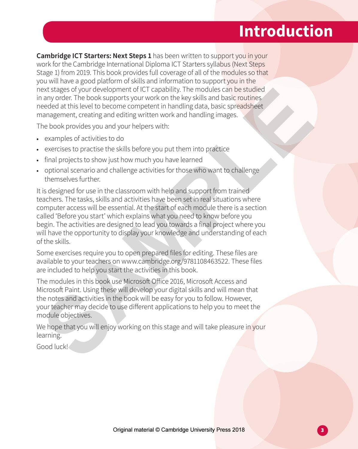 ICT Starters Next Steps 1 sample by Cambridge International Education ...