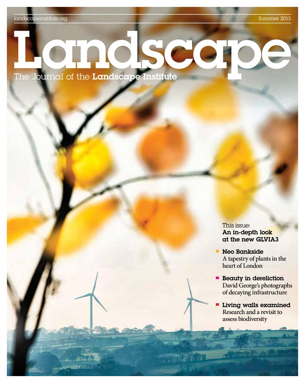 Landscape Journal - Summer 2013 by Landscape, the journal of the ...