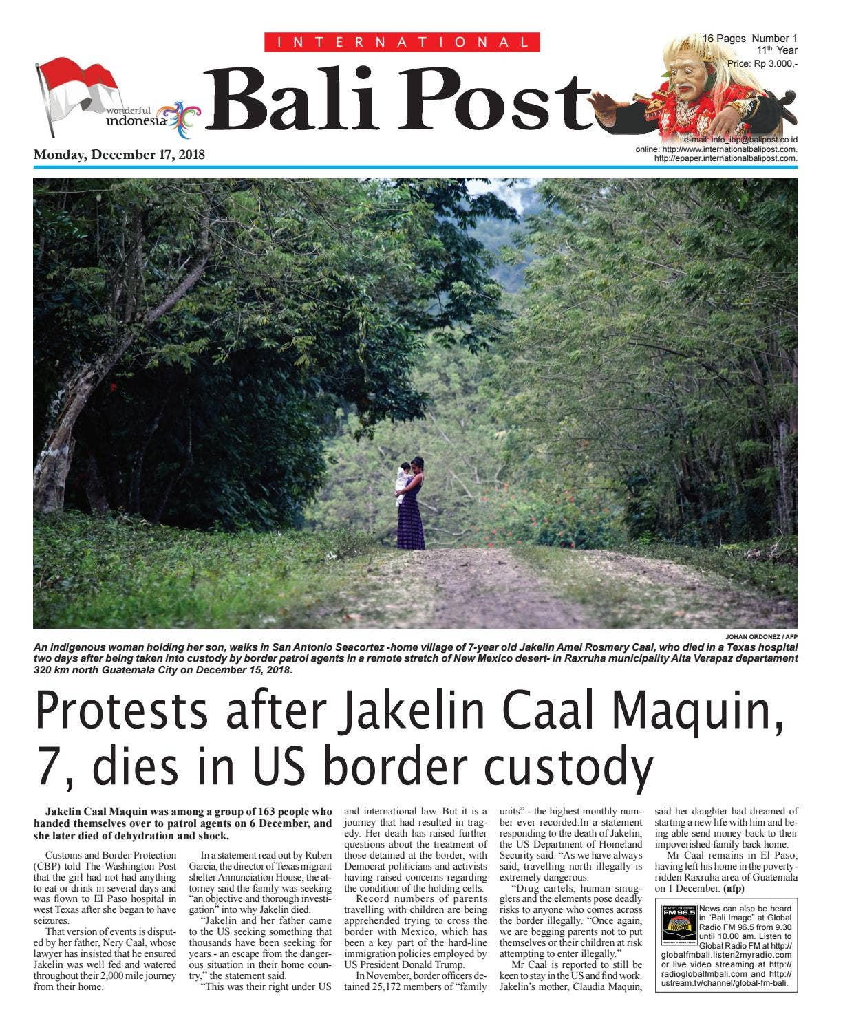 Edition Monday, December 17, 2018 | International Bali Post by e-Paper ...
