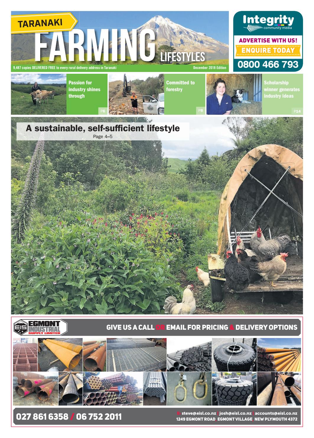 Taranaki Farming Lifestyles, December 2018 by Integrity Community Media ...