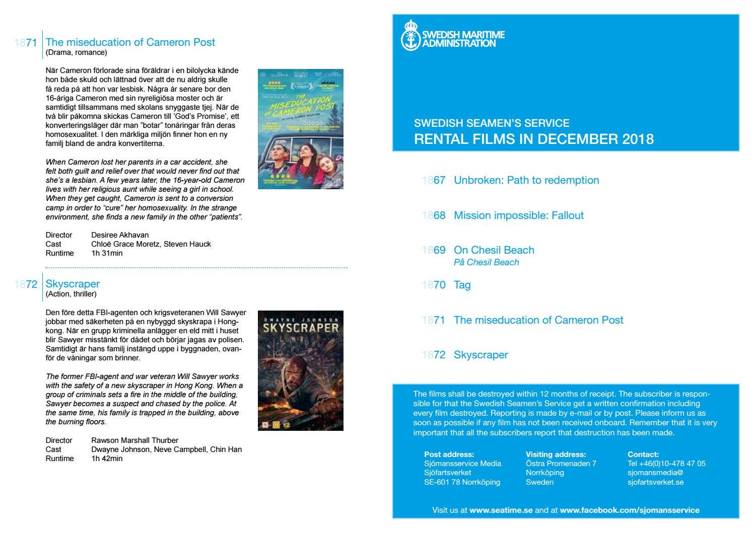 Film rental 18-12e by Sjöfartsverket - Issuu