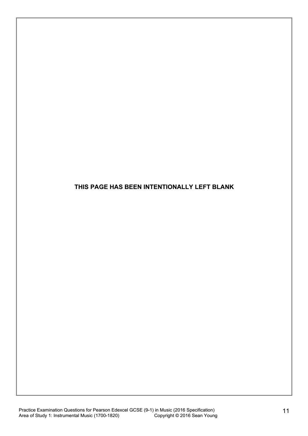Practice GCSE Music Exam Questions AOS1 by Ullswater Community College ...