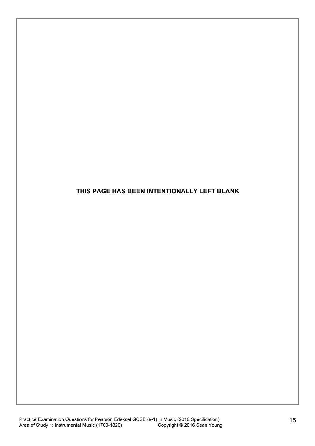 Practice GCSE Music Exam Questions AOS1 by Ullswater Community College ...