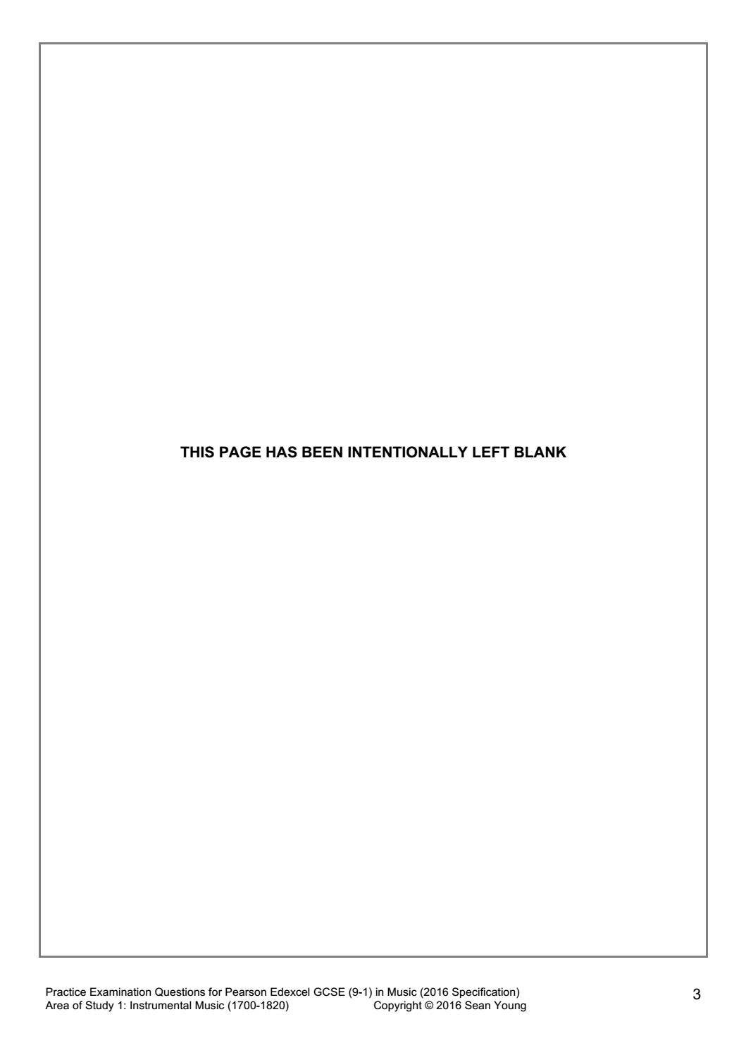 Practice GCSE Music Exam Questions AOS1 by Ullswater Community College ...