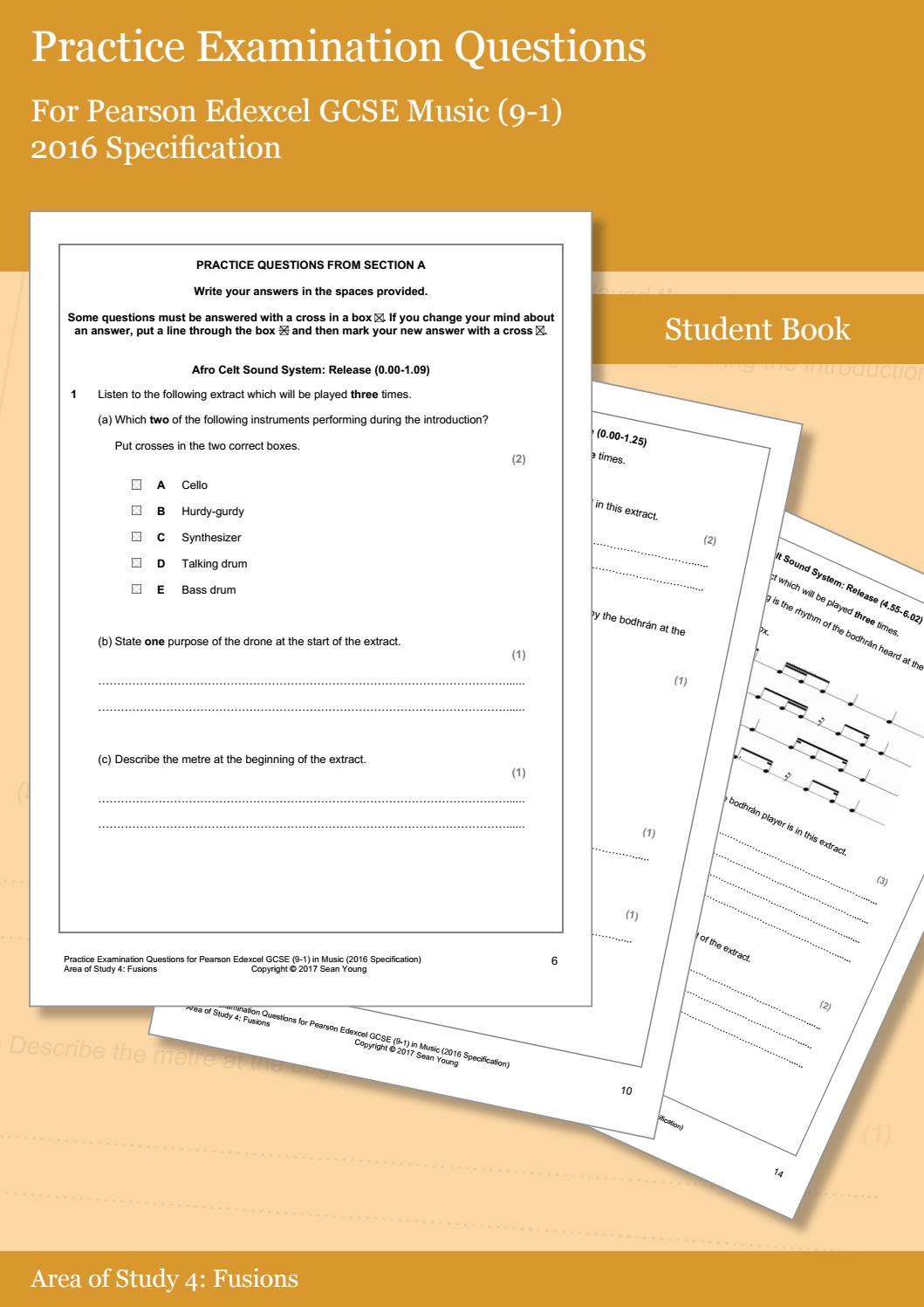 Practice GCSE Music Exam Questions AOS4 by Ullswater Community College ...