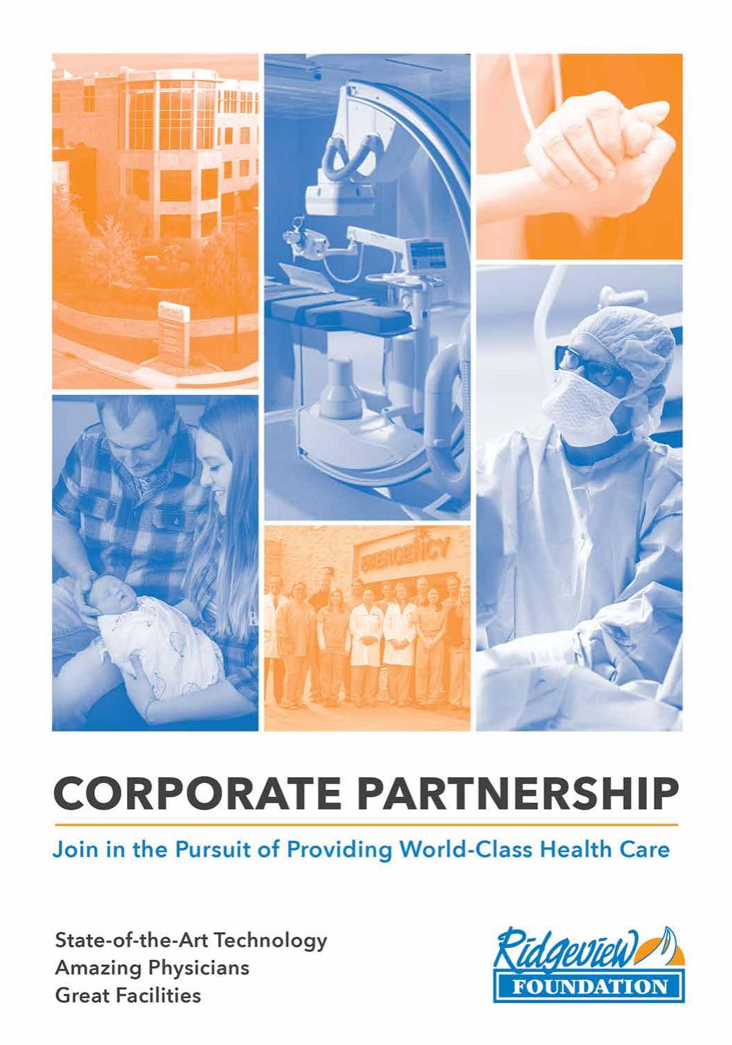 Corporate Partnership Brochure by RidgeviewFoundation - Issuu