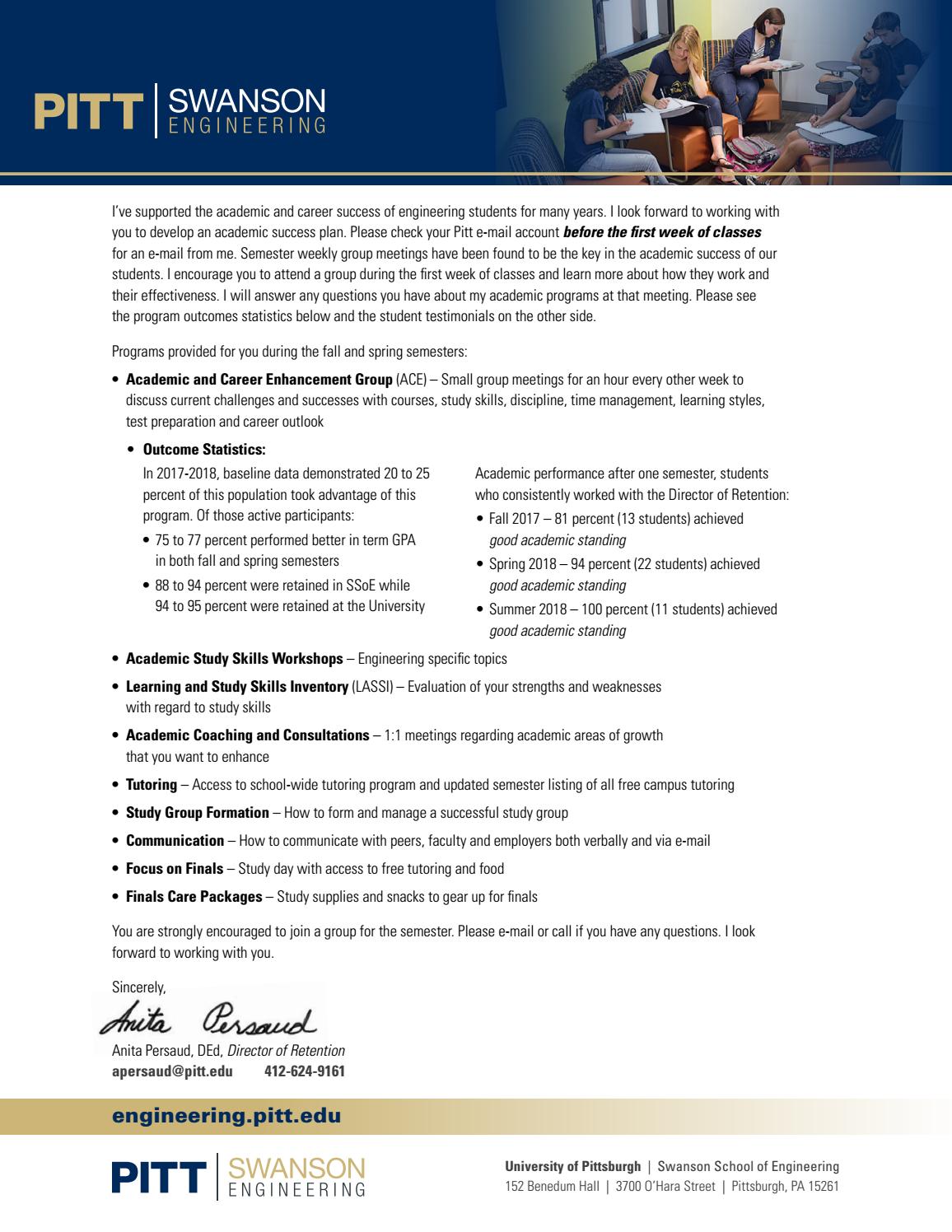 Swanson School of Engineering Academic Guidelines by PITT | SWANSON ...