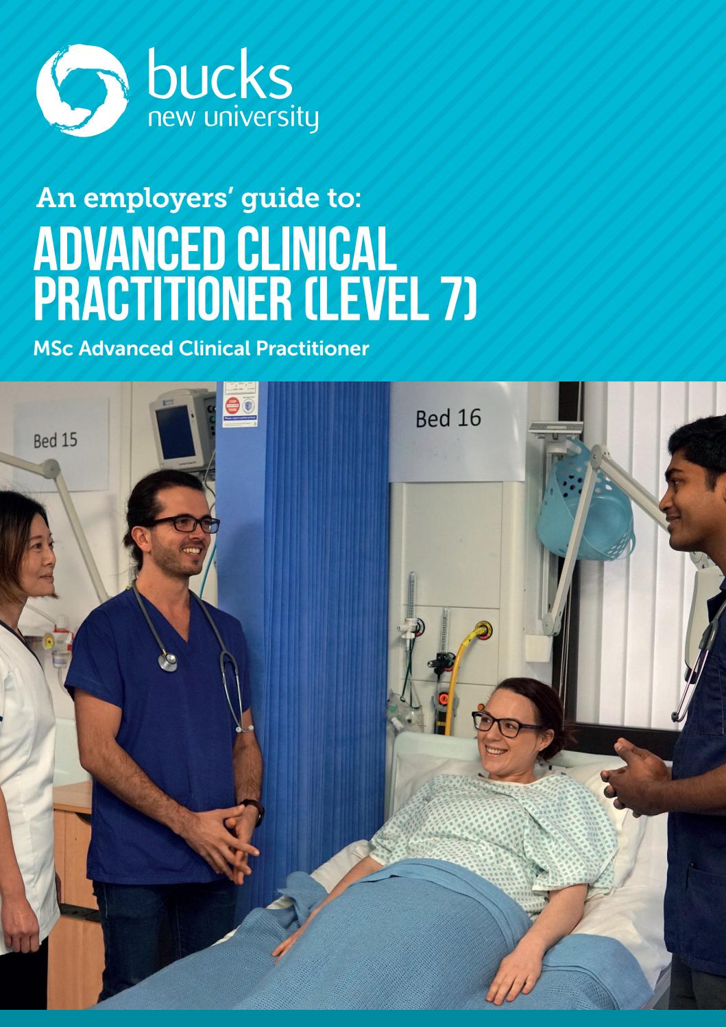 Bucks New University MSc Advanced Clinical Practitioner (Level 7 ...