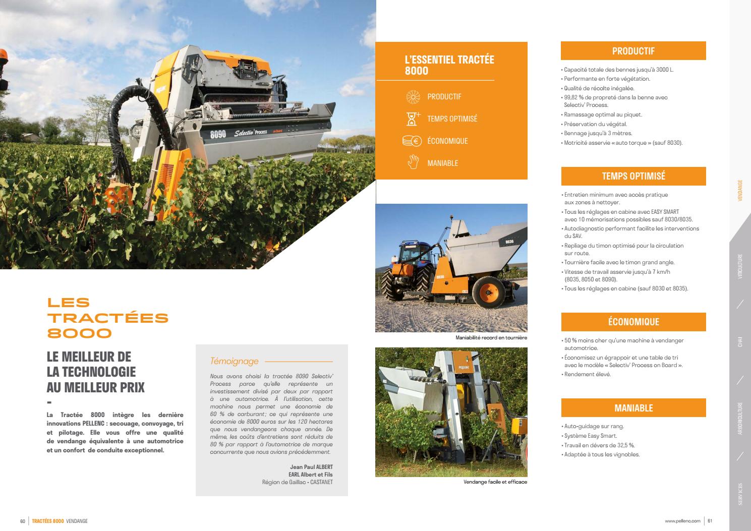 PELLENC Machine à vendanger Tractée gamme 8000 2018 FRE by PELLENC - Issuu