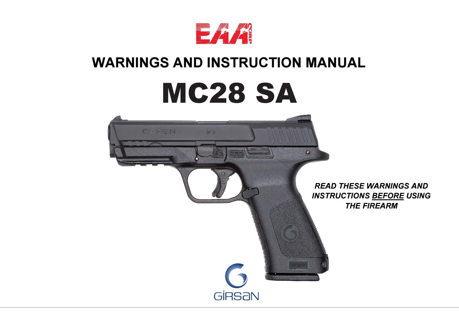 MC28 SA Manual by EAA Corp - Issuu
