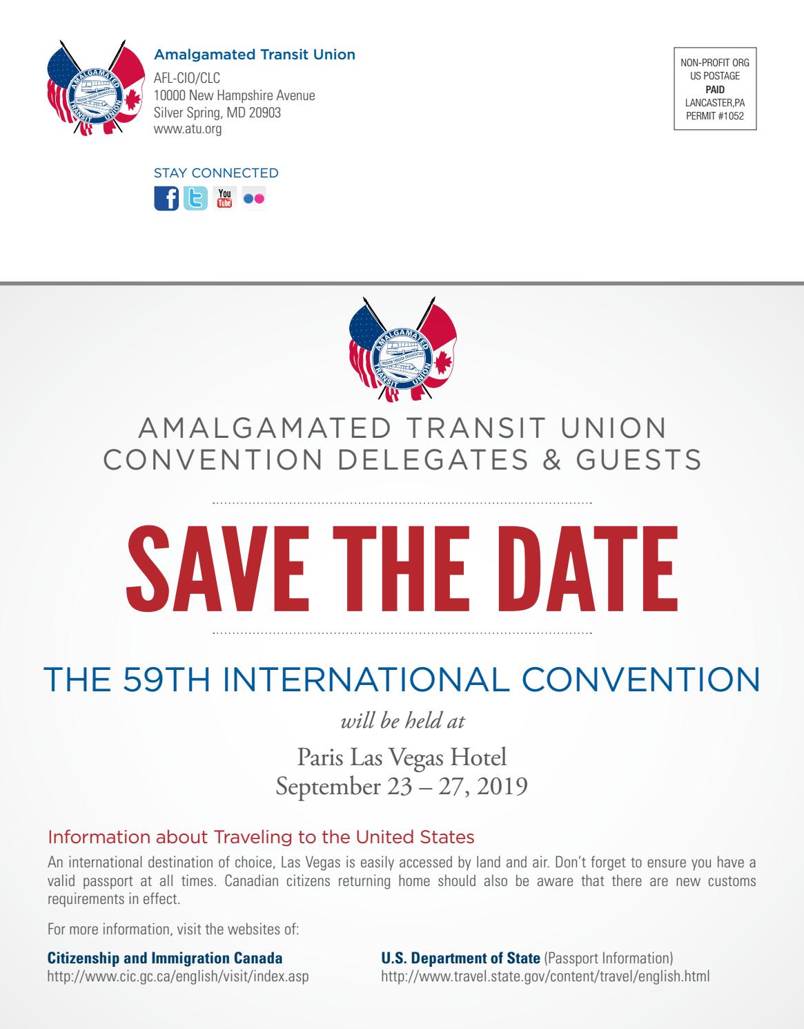 In Transit - September/October by Amalgamated Transit Union - Issuu