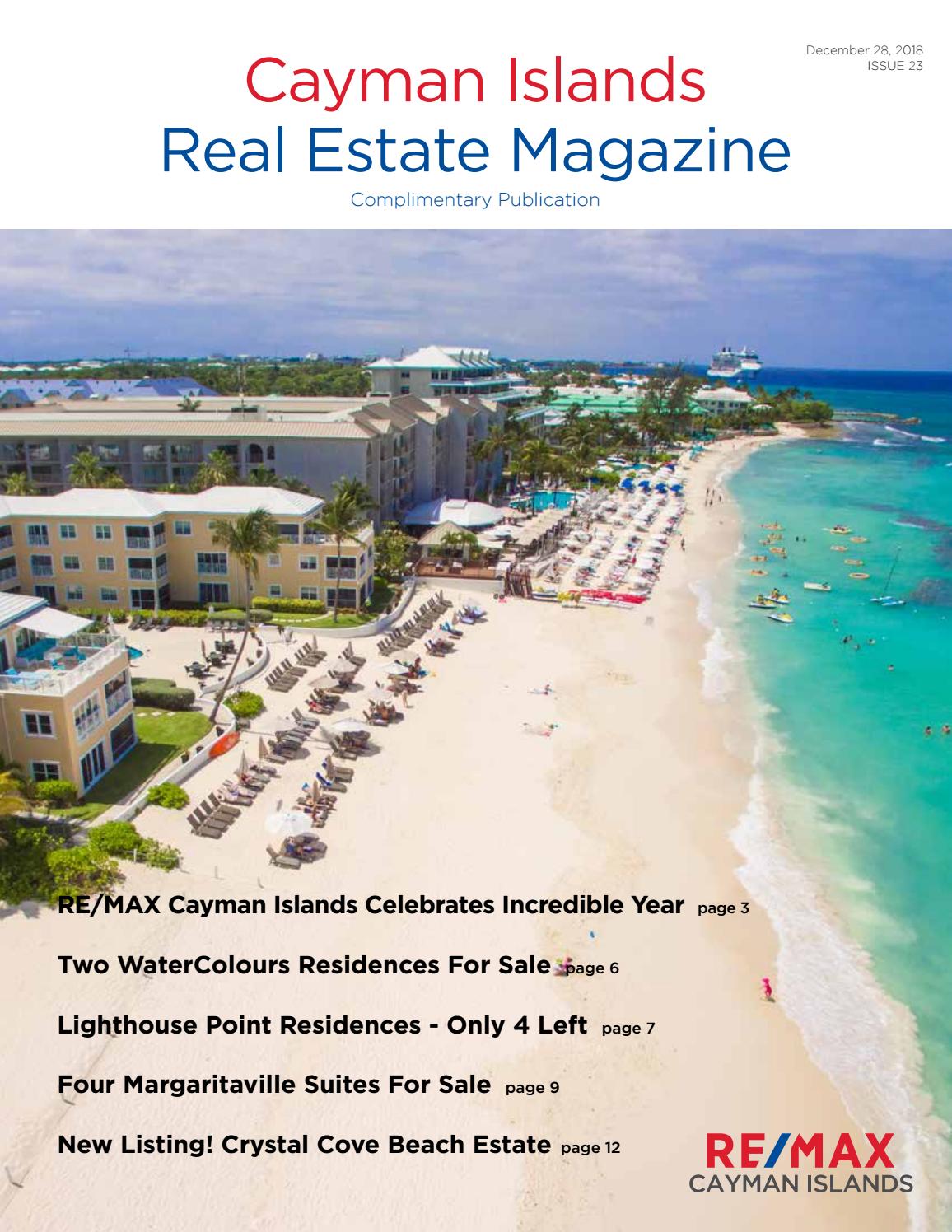 REMAX Cayman Islands Magazine - December 28, 2018 by RE/MAX Cayman ...
