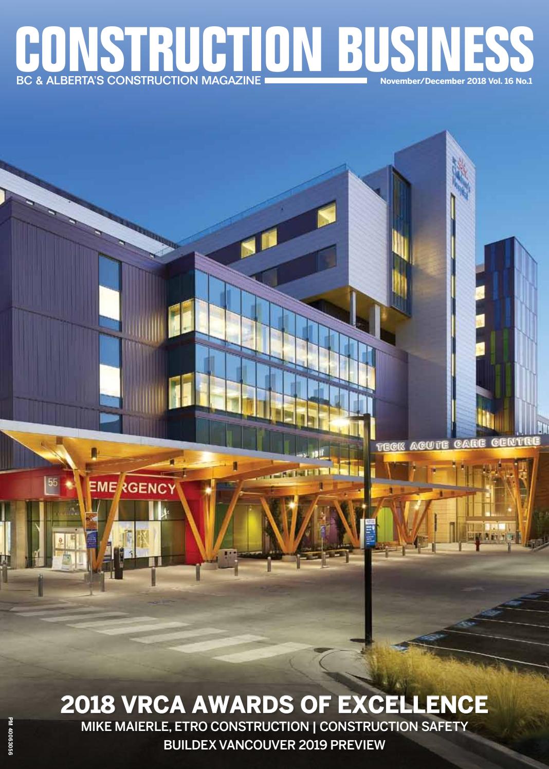 Construction Business | November/December 2018 by MediaEdge - Issuu