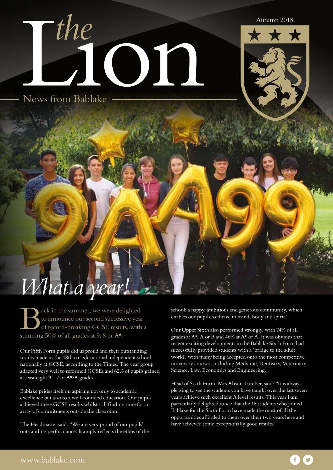 The Lion - Issue 77 by Bablake - Issuu