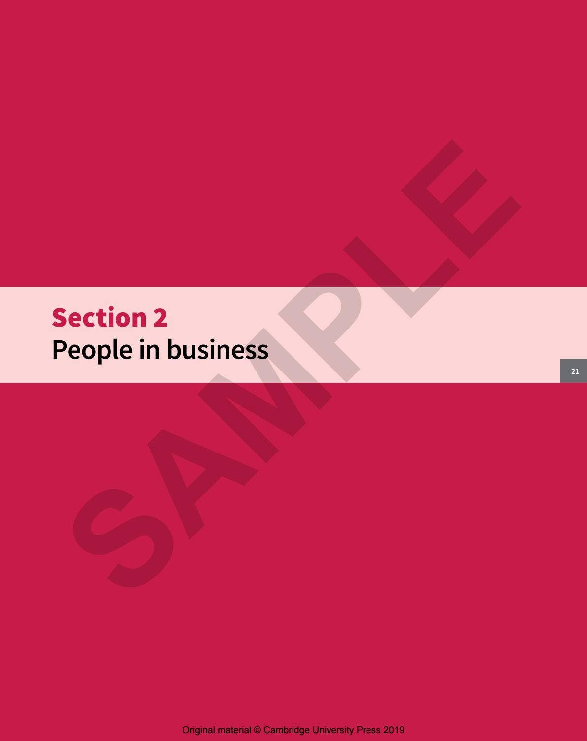 Cambridge IGCSE and O Level Business Studies Workbook Sample by ...