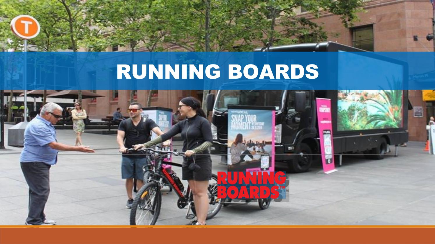 Running Boards Redefine the Formats of Outdoor Advertising by Running ...