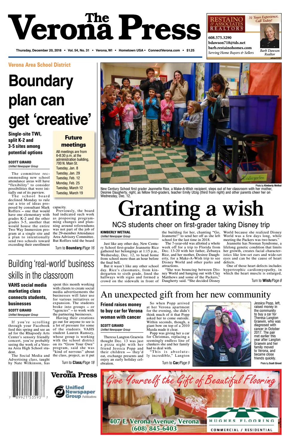 12/20/18 Verona Press by Woodward Community Media - Issuu
