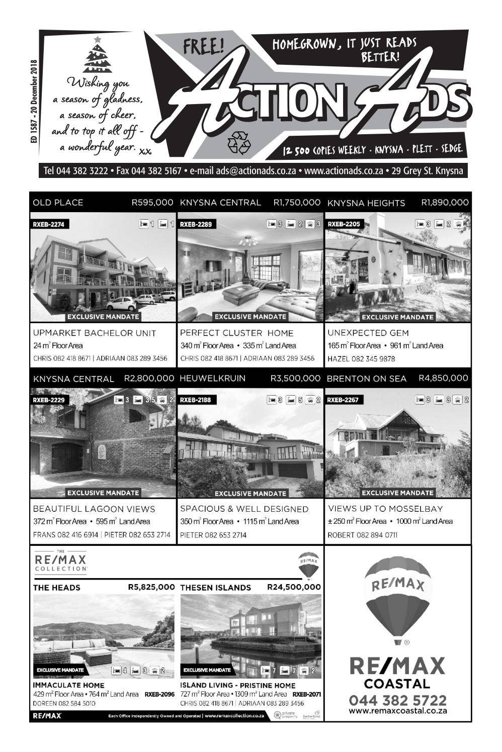Edition 1587 - 20 December 2018 by Action Ads - Issuu