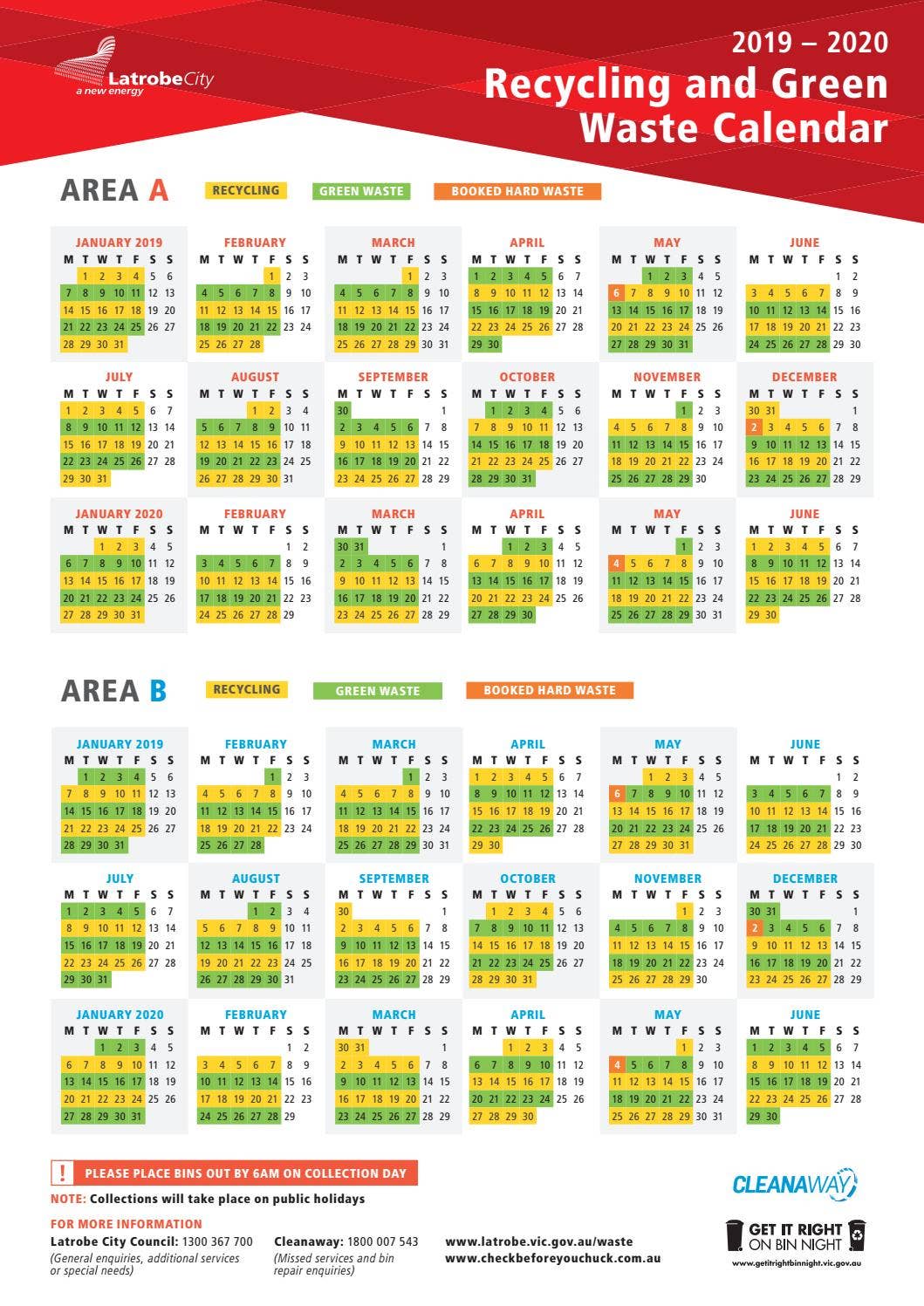 Latrobe City Council Waste Calendar 2019 by LatrobeCity - Issuu